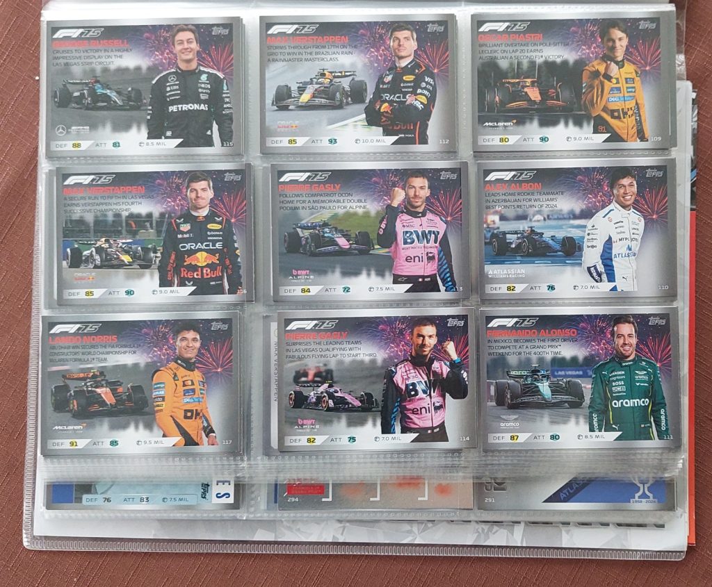 Topps F1 Trading Cards